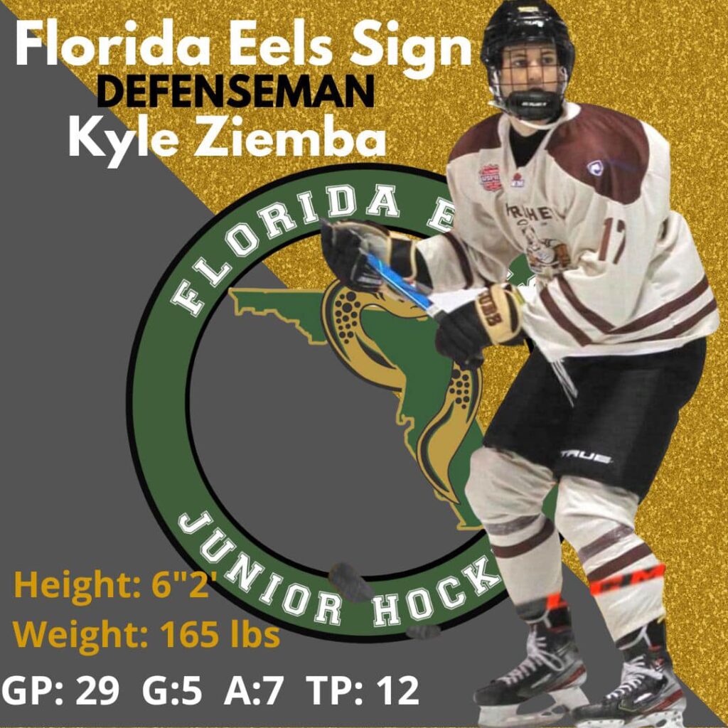 The Florida Eels are thrilled to announce its signing of defensemen ...