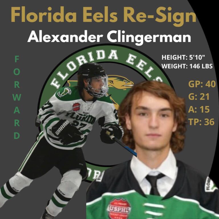 The Florida Eels are Excited to Announce the Return of Forward ...