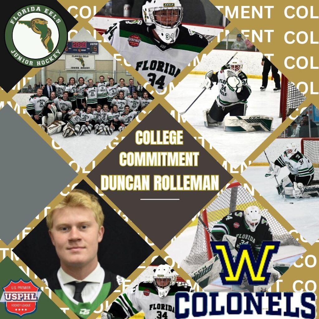 The Florida Eels are excited to announce that goaltender Duncan ...